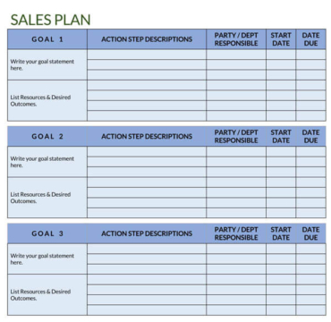 23 Free Sales Plan Templates | How to Create - Examples