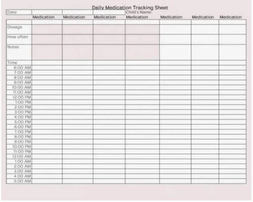 25 Free Medication List Templates For Patients & Caregivers