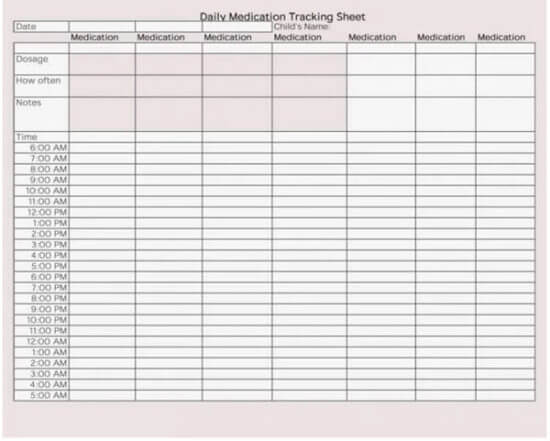 25 Free Medication List Templates For Patients & Caregivers