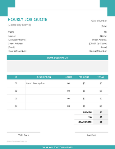 50+ Free Quote Templates (Word, Excel, PDF)