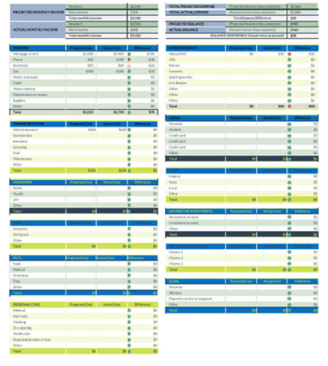 20+ Free Personal Monthly Budget Templates [Excel - Word]