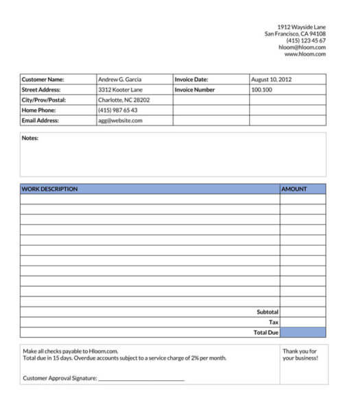 25 Freelance Invoice Templates (Word | Excel) - Free Download