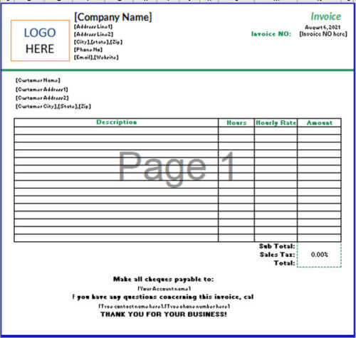 25 Freelance Invoice Templates (Word | Excel) - Free Download