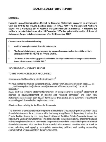 50 Free Audit Report Templates [Format] - Internal, External