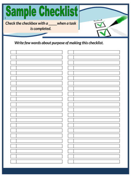 44 Free To-Do List & Checklist Templates (Word, Excel, PDF)