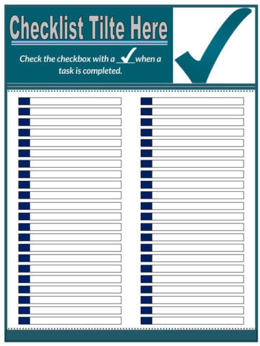 44 Free To-Do List & Checklist Templates (Word, Excel, PDF)