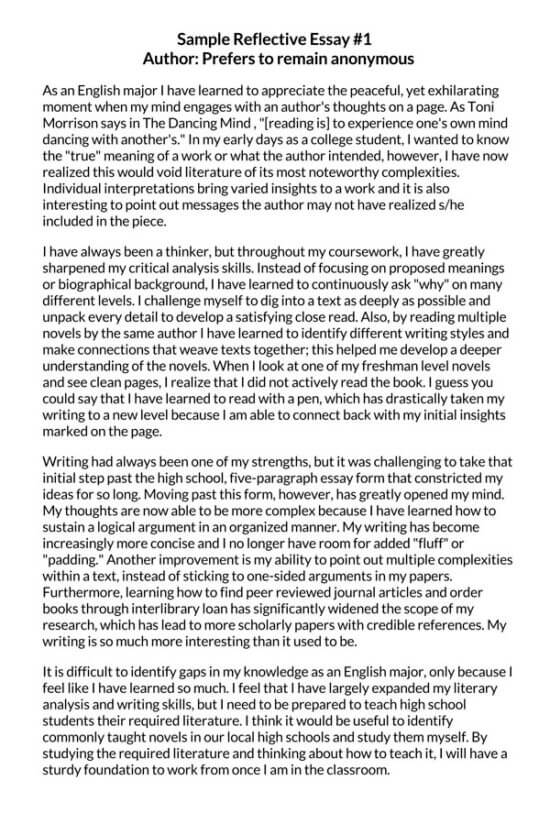 How to Write a Reflective Essay | 48 Examples (Guide & Tips)