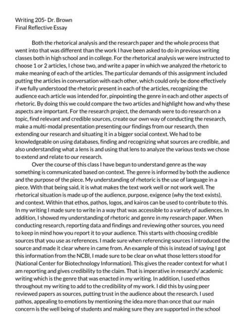 How to Write a Reflective Essay | 48 Essay Examples