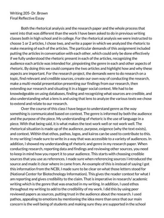 How to Write a Reflective Essay | 48 Essay Examples