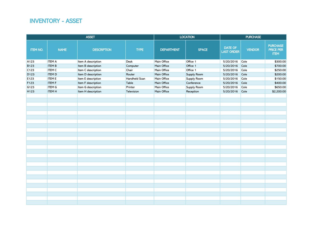 49 Free Asset List Templates (Excel) | Personal, Business