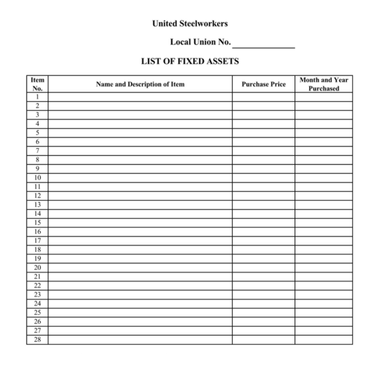 49 Free Asset List Templates (Excel) | Personal, Business