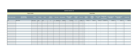 49 Free Asset List Templates (Excel) | Personal, Business