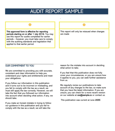 50 Free Audit Report Templates [Format] - Internal, External