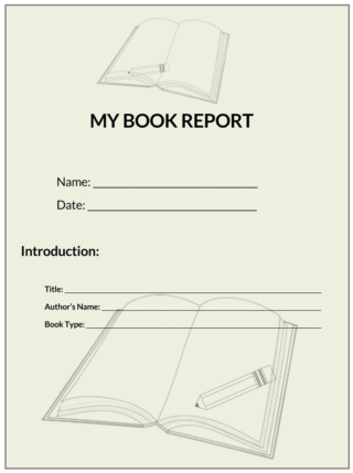 30 Free Book Report Templates | How to Outline (Format)