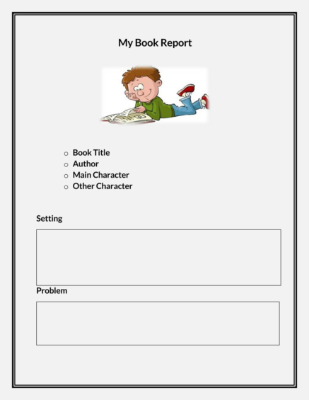 30 Free Book Report Templates | How to Outline (Format)