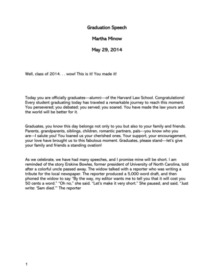 Graduation Speech Ideas (18 Outline Examples)