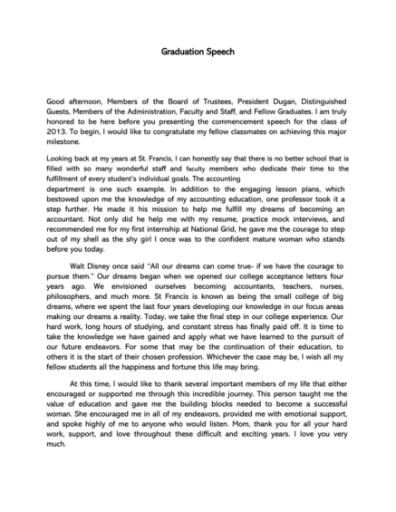 Graduation Speech Ideas (18 Outline Examples)