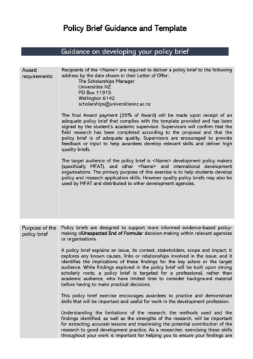 How to Write a Policy Brief | 22 Great Examples