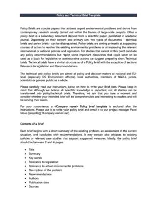 How to Write a Policy Brief | 22 Great Examples