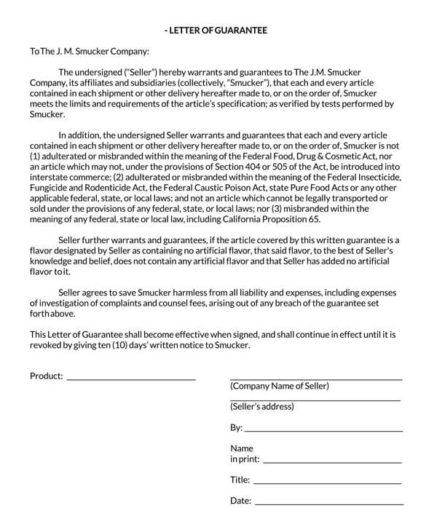 30 Best Letter of Guarantee Samples (Tips + Examples)