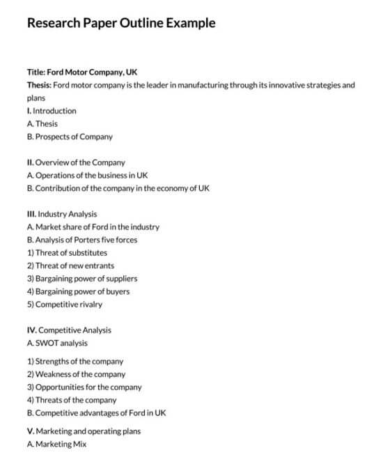 7 Best Research Paper Outline Examples (Guide + Tips)