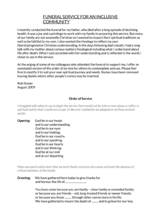 40 Free Funeral Program Templates (Editable) | Word, PDF