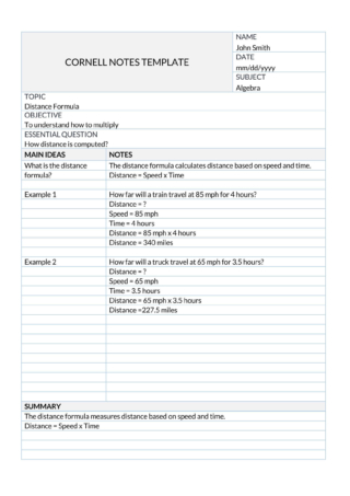 64 Free Cornell Note Templates (Note Taking Explained)