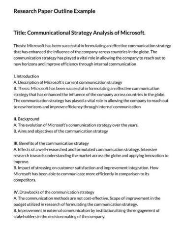 7 Best Research Paper Outline Examples