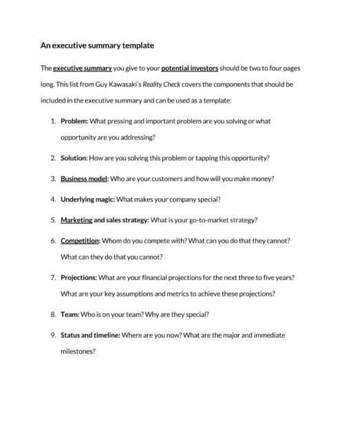 35 Free Executive Summary Templates (Word | PowerPoint)