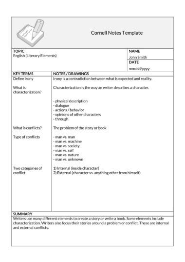 64 Free Cornell Note Templates (Note Taking Explained)