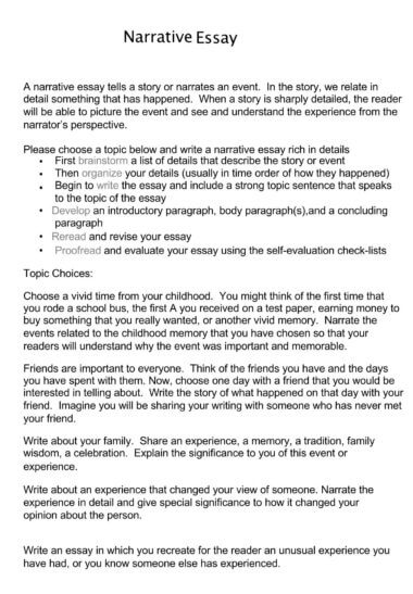 How to Write a Narrative Essay (12 Best Examples)