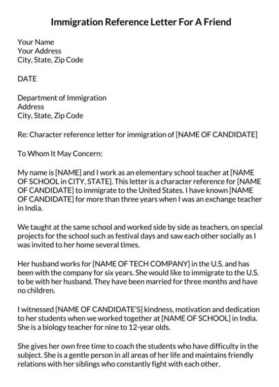 Good Moral Character Letter for Immigration (30 Best Samples)