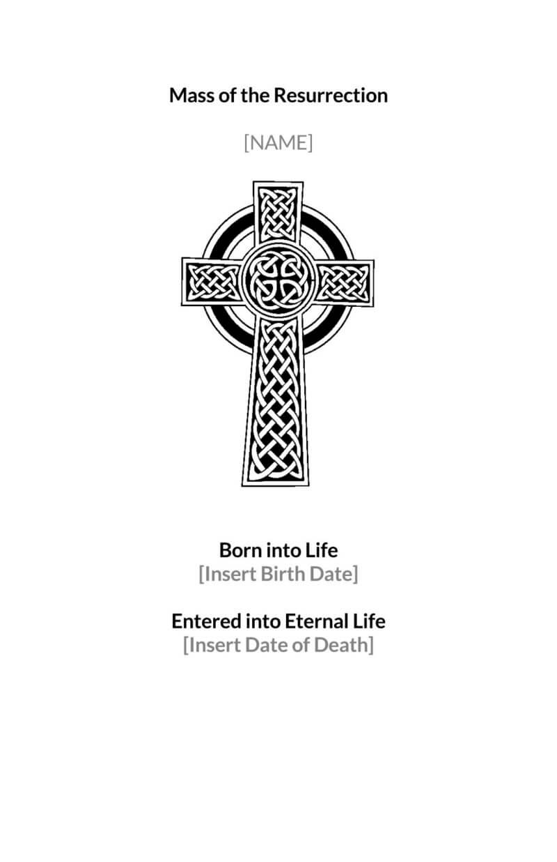 40 Free Funeral Program Templates (Editable) | Word, PDF