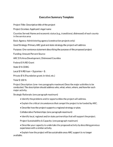 35 Free Executive Summary Templates and Examples