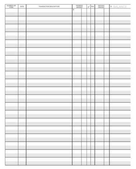 Free Checkbook Register Templates (How to Balance)