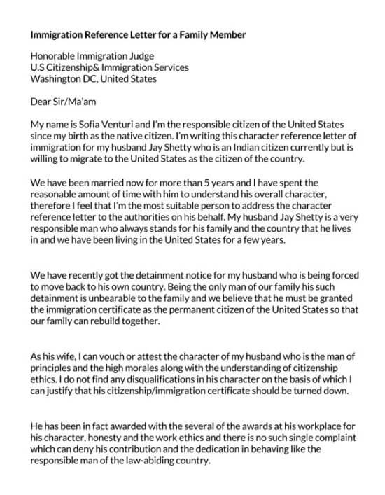 Good Moral Character Letter for Immigration (30 Best Samples)