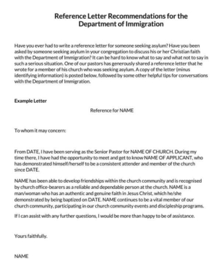 Good Moral Character Reference Letters for Immigration - Samples
