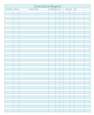 Free Checkbook Register Templates (How to Balance)