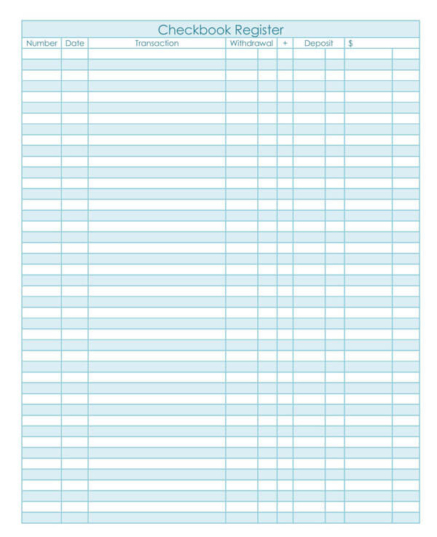 Free Checkbook Register Templates (How to Balance)