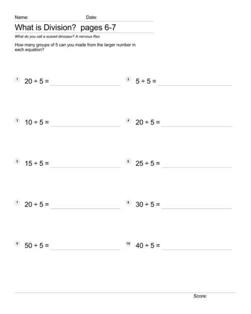 43 Printable Division Worksheets (for Grade 4-6) | Word, PDF