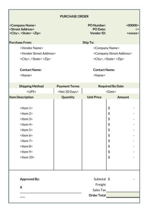 60 Free Purchase Order (PO) Templates (Word | Excel)