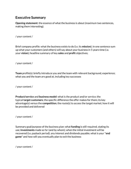 35 Free Executive Summary Templates and Examples