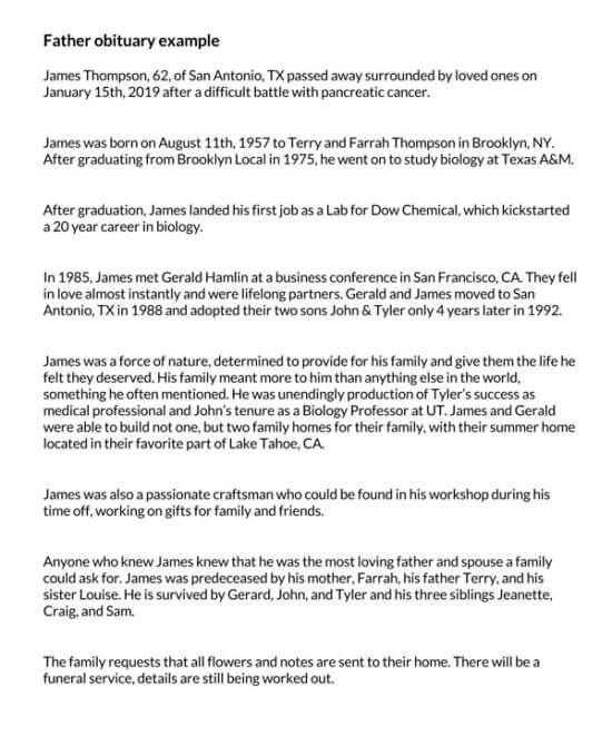 40+ Free Obituary Templates | How to Write (with Samples)