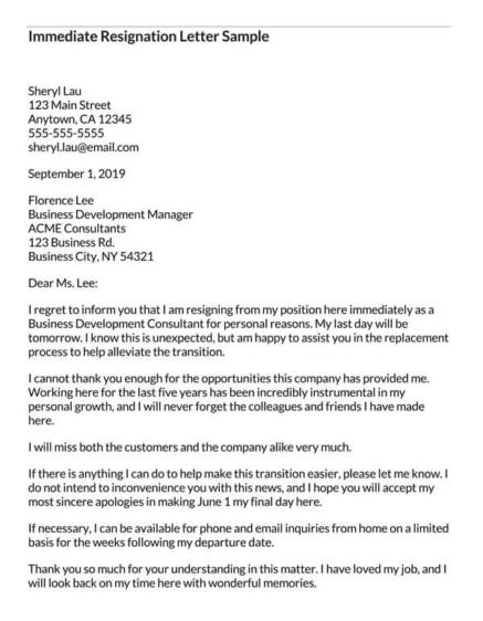50 FREE Resignation Letter Templates (Expert Tips)
