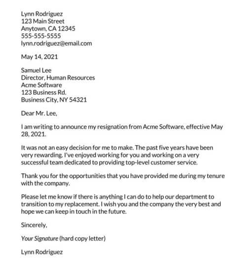 50+ FREE Resignation Letter Templates (Expert Examples)