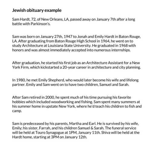 40+ Free Obituary Templates | How to Write (with Samples)