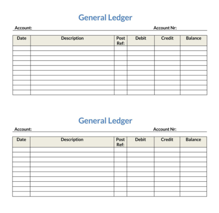 35+ Free General Ledger Templates (Word, Excel)