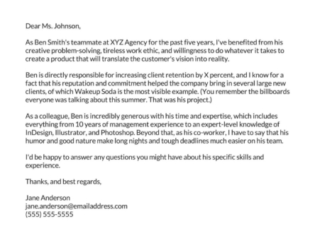 Reference Letters (25+ Sample Letters and Templates)