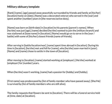 40+ Free Obituary Templates | How to Write (with Samples)