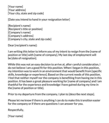 50 FREE Resignation Letter Templates (Expert Tips)